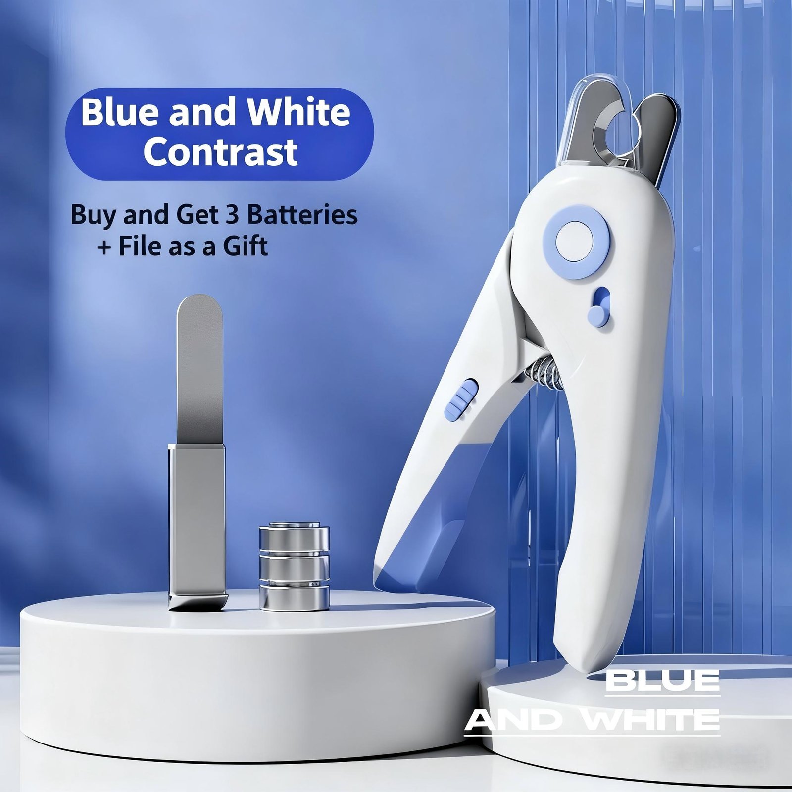 LED Dog Nail Clippers with Light, Trimmers with Protective Guard, Quick ...