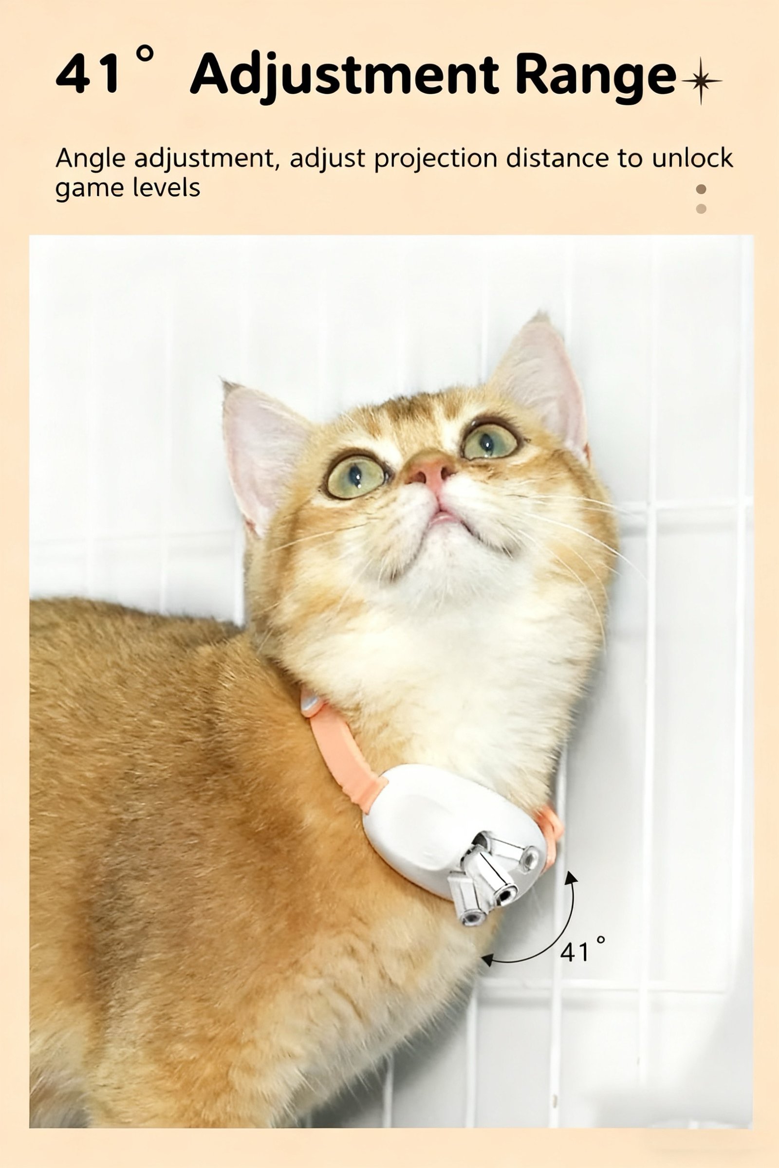 Automatic Laser Collar Cat Toy – Upgraded Laser Cat Toys, Flashing and ...